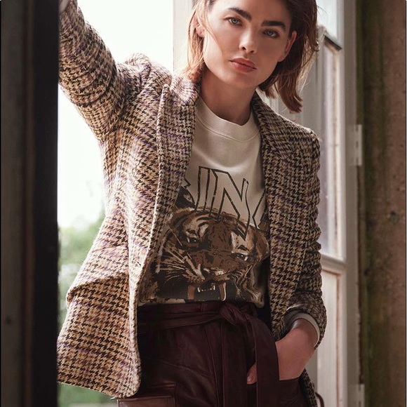 SF CITY LIGHTS | Jackets & Coats | Sfcl Plaid Fitted Blazer | Poshmark